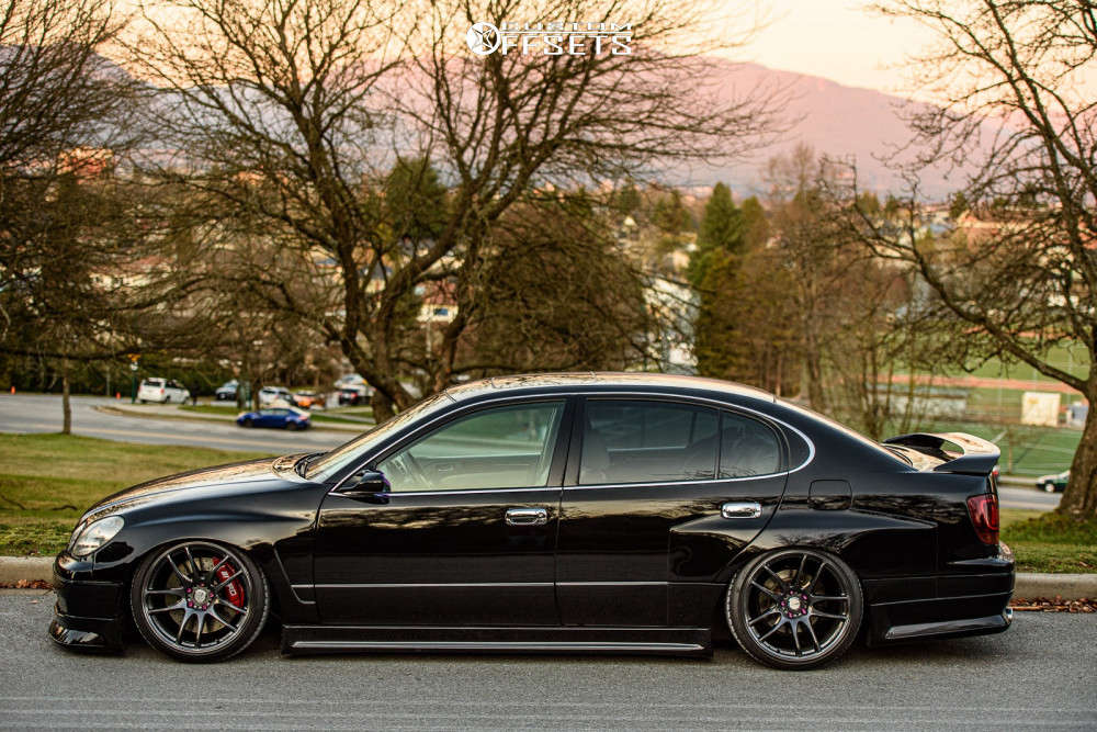 1999 Lexus GS400 with 19x9.5 11 Work Emotion Cr Kiwami and 235/35R19 ...