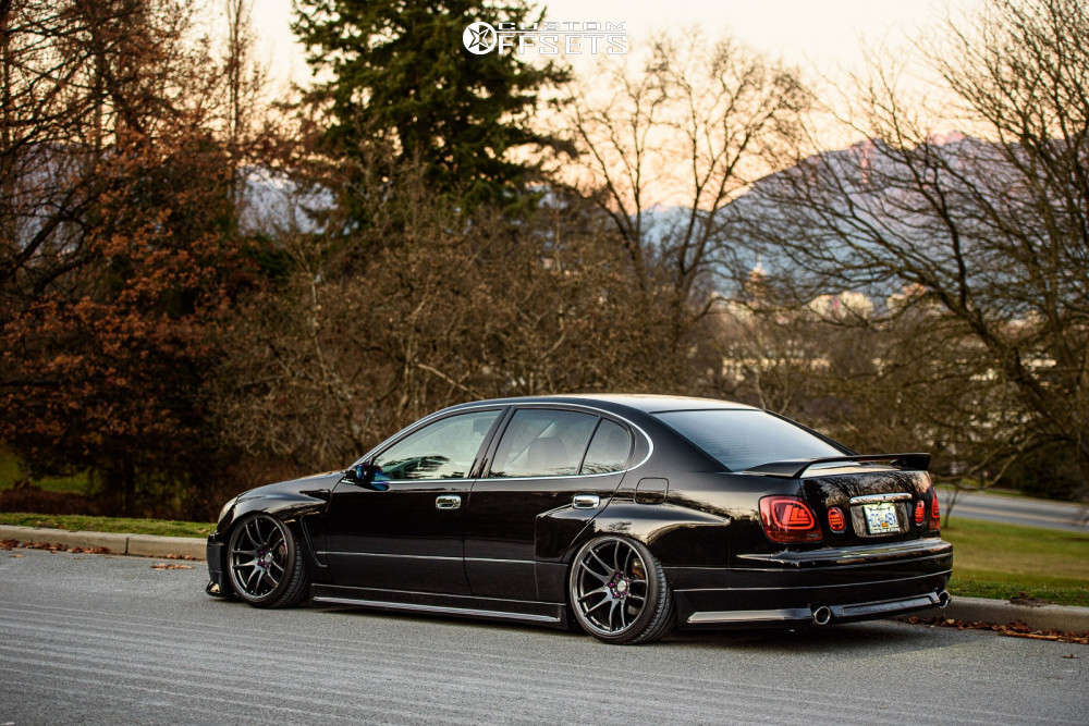 1999 Lexus GS400 with 19x9.5 11 Work Emotion Cr Kiwami and 235/35R19 ...