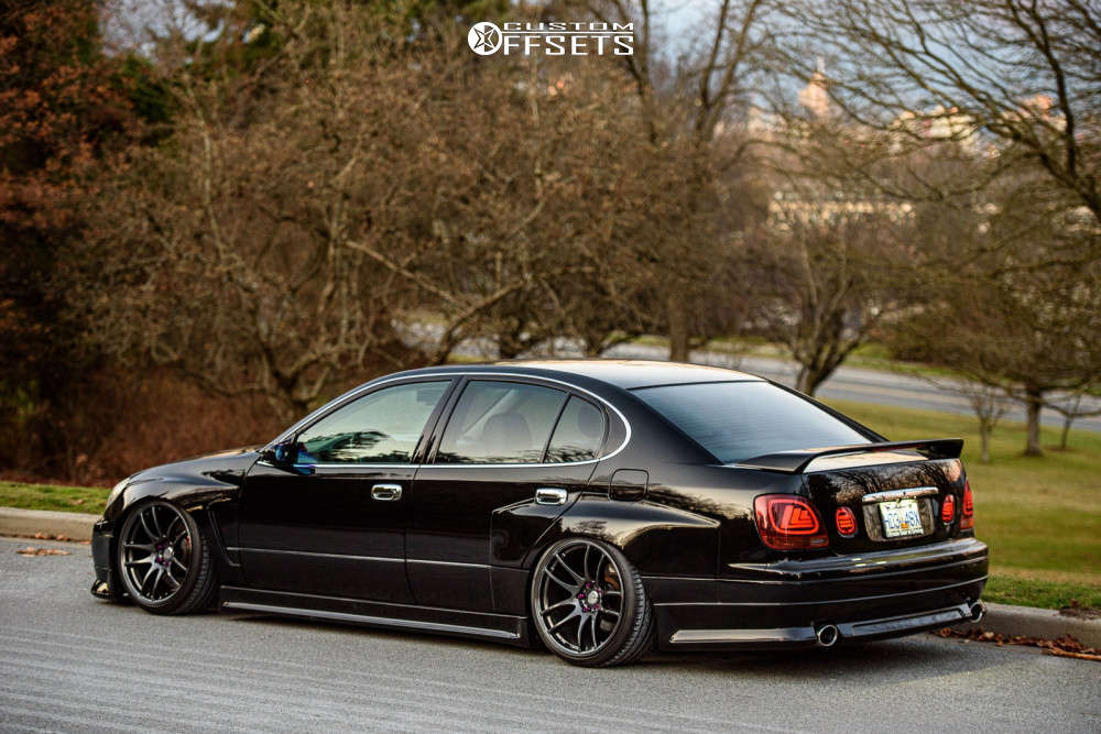 1999 Lexus GS400 with 19x9.5 11 Work Emotion Cr Kiwami and 235/35R19 ...