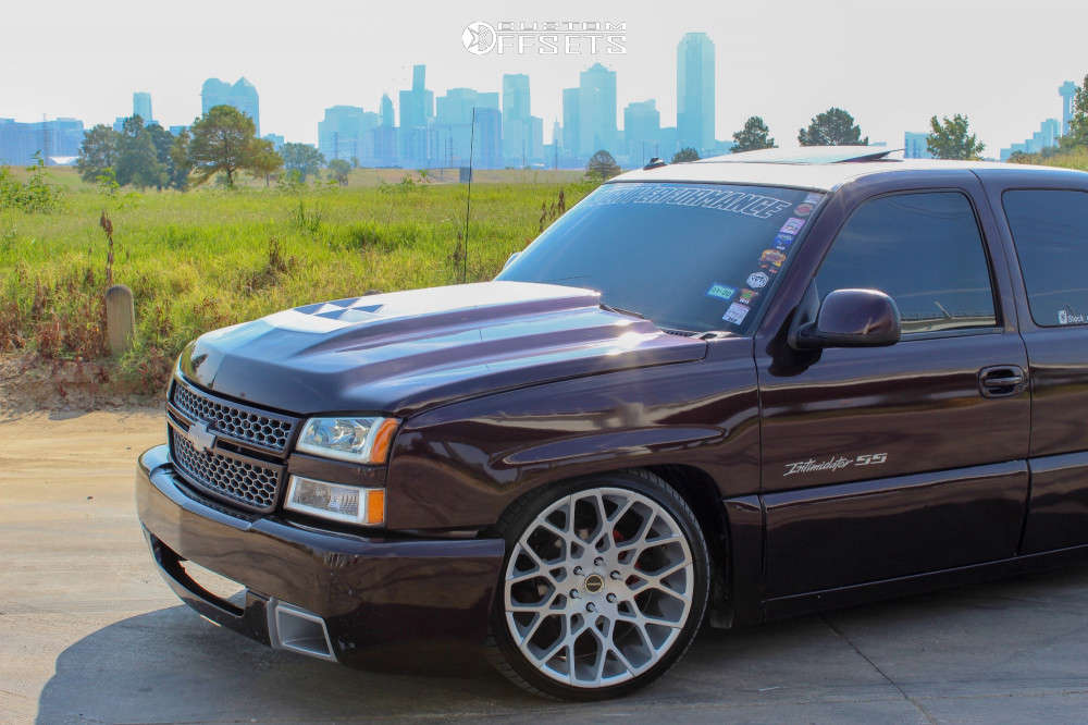 2003 Chevrolet Silverado 1500 with 22x9.5 24 Strada Buca and 265/35R22 ...