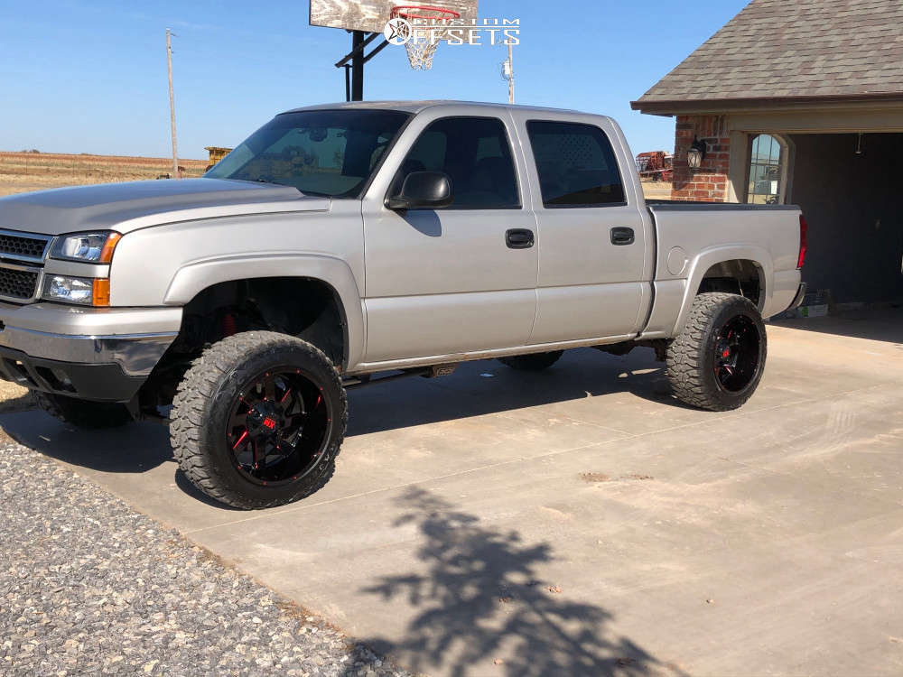 2007 Chevrolet Silverado 1500 Classic with 20x12 -44 Xtreme Mudder Xm ...
