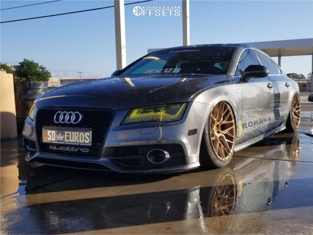 2012 Audi A7 Quattro with 20x11 30 Rohana Rfx10 and 265/35R20 Nitto ...