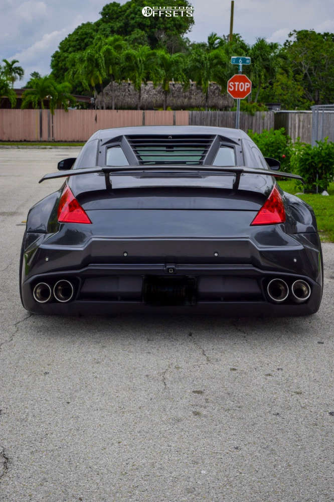 2008 Nissan 350Z with 19x11 -22 Weds Erm and 265/30R19 Bridgestone ...