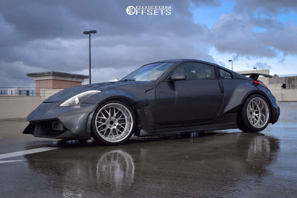 2008 Nissan 350Z with 19x11 -22 Weds Erm and 265/30R19 Bridgestone ...