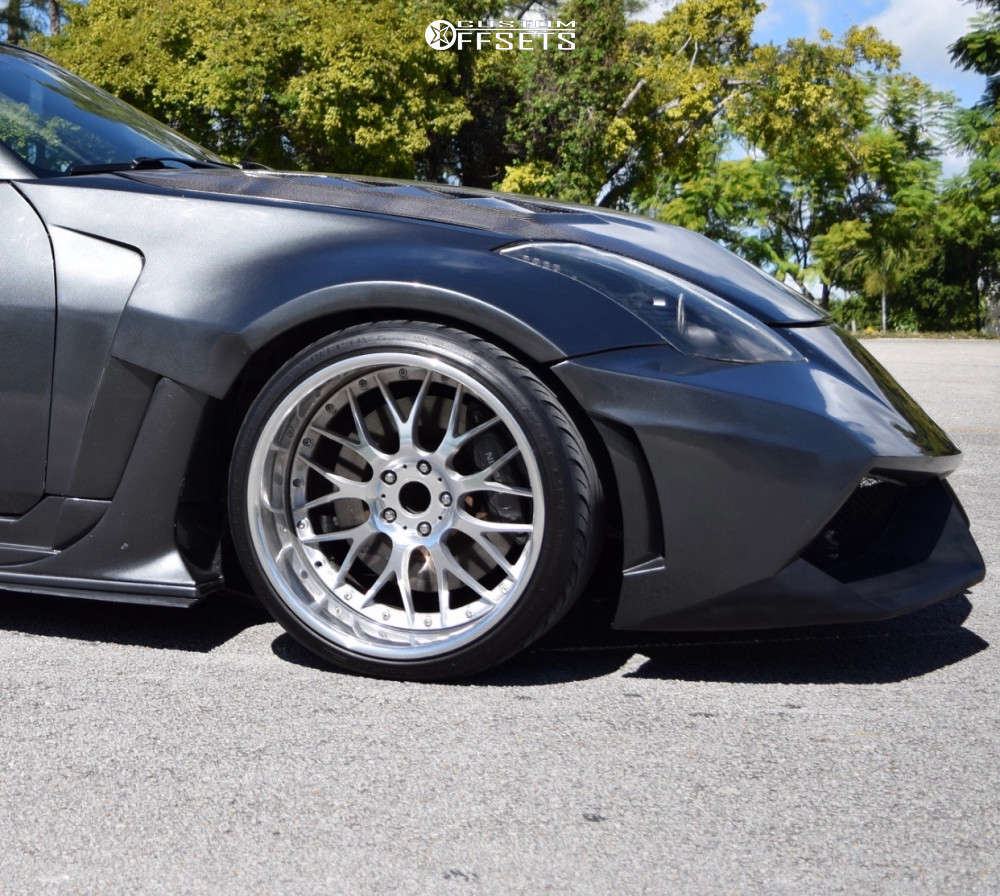 2008 Nissan 350Z with 19x11 -22 Weds Erm and 265/30R19 Bridgestone ...