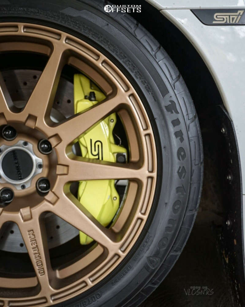 2018 Subaru WRX STI with 17x8 42 Method Mr501 and 235/45R17 Firestone ...