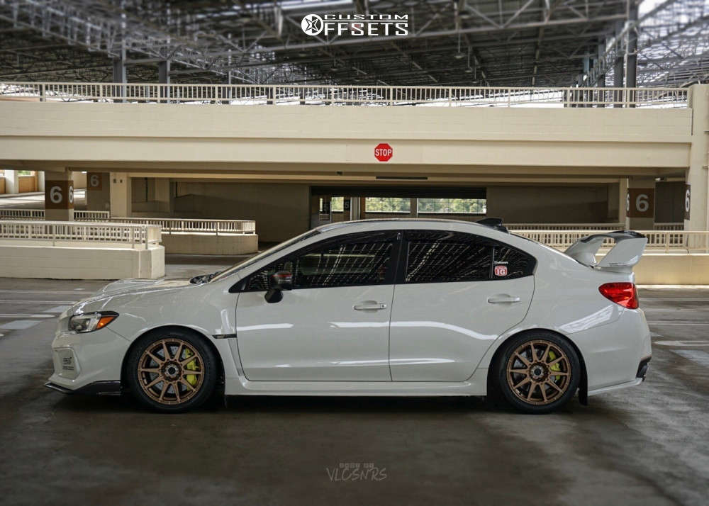 2018 Subaru WRX STI with 17x8 42 Method Mr501 and 235/45R17 Firestone ...