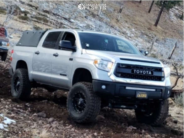 2017 Toyota Tundra with 18x9 -12 Fuel Hostage and 37/12.5R18 Pro Comp ...