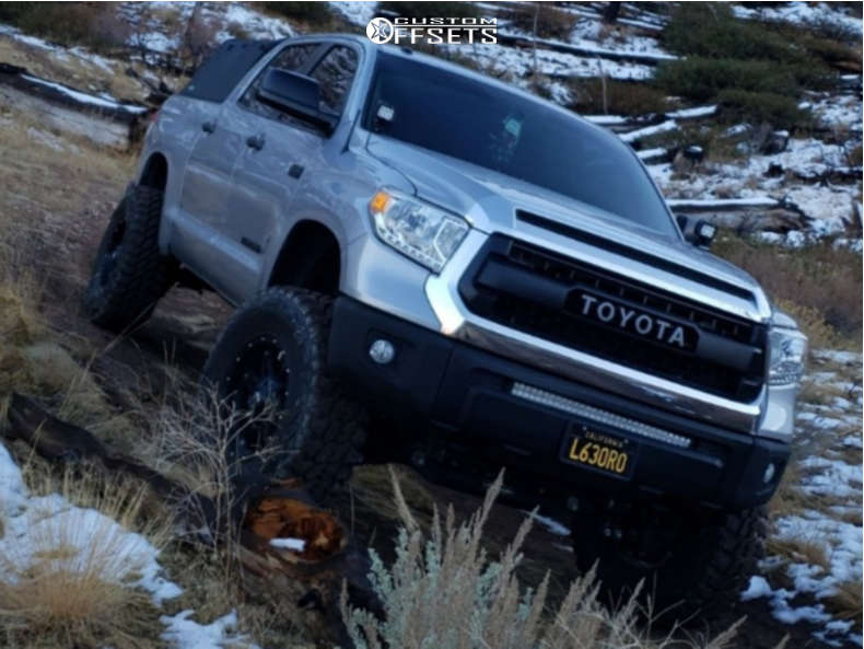 2017 Toyota Tundra with 18x9 -12 Fuel Hostage and 37/12.5R18 Pro Comp ...