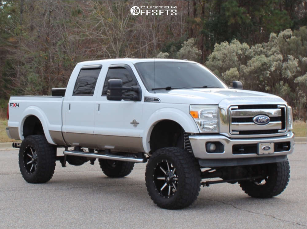 2011 Ford F-250 Super Duty with 20x10 -19 Mayhem Arsenal and 37/13.5R20 ...