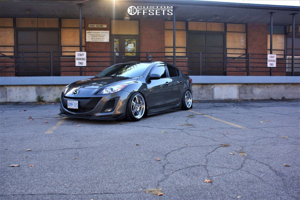 2011 Mazda 3 with 18x9.5 29 Weds Kranze Cerberus and 225/40R18 ...