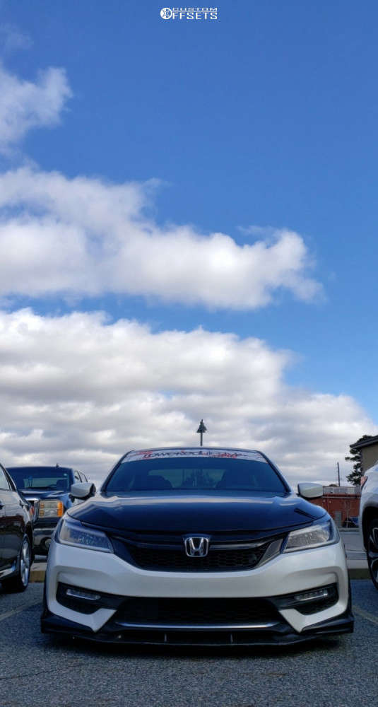 2016 Honda Accord with 19x9.5 22 ESR Rf2 and 235/35R19 Leao Uhp and ...