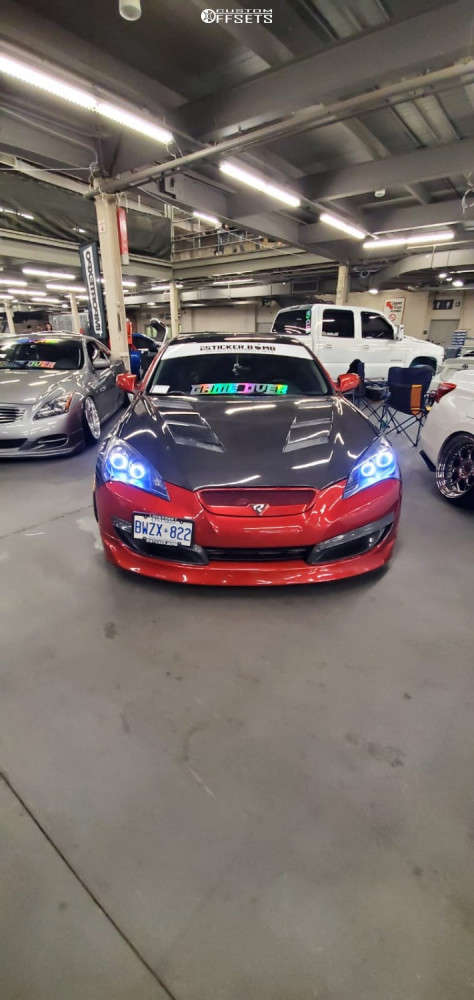 2010 Hyundai Genesis Coupe with 19x9.5 -13 GMR SF-2M and 225/35R19 ...