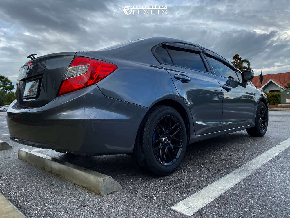 2012 Honda Civic with 16x7.5 33 Versus Racing Vs10 and 205/55R16 ...