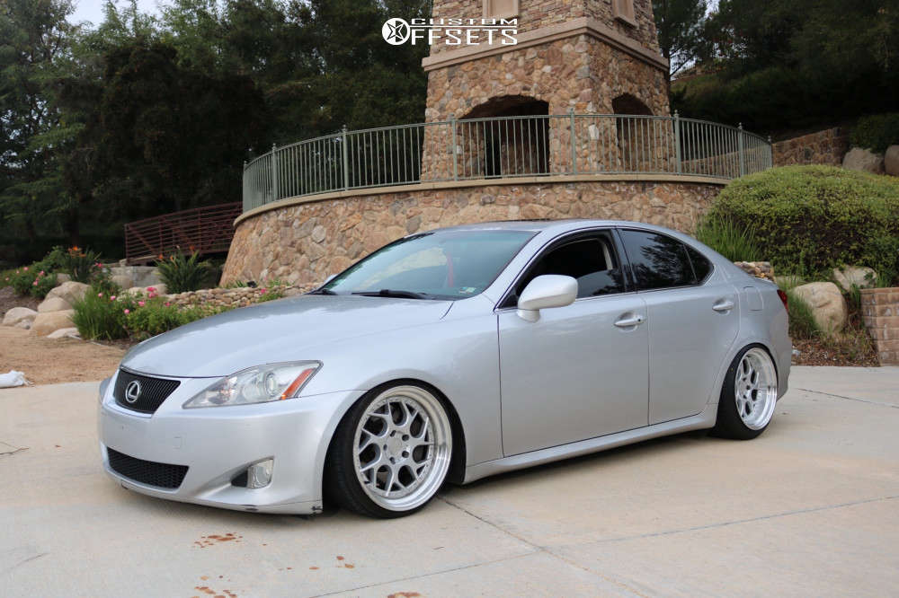 2007 Lexus IS350 with 18x9.5 15 Aodhan Ds01 and 215/35R18 Delinte Dh2 ...