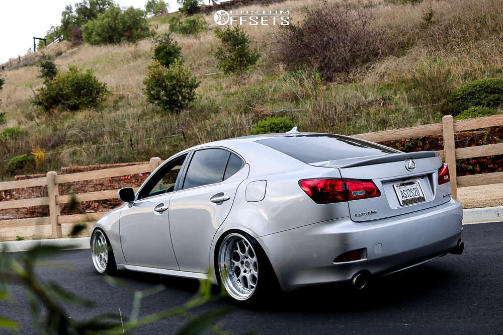 2007 Lexus IS350 with 18x9.5 15 Aodhan Ds01 and 215/35R18 Delinte Dh2 ...