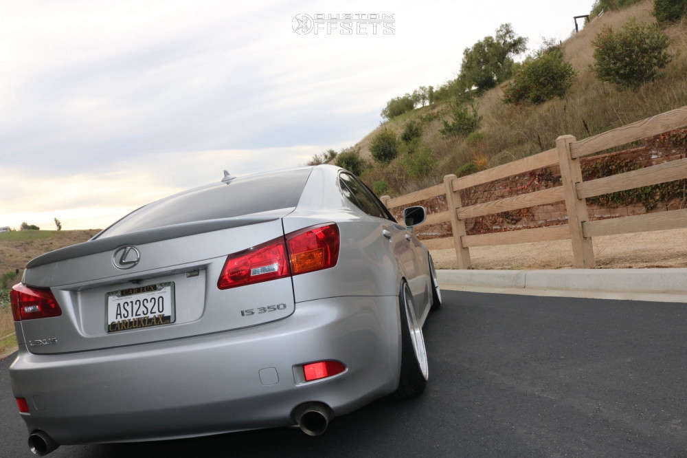 2007 Lexus IS350 with 18x9.5 15 Aodhan Ds01 and 215/35R18 Delinte Dh2 ...