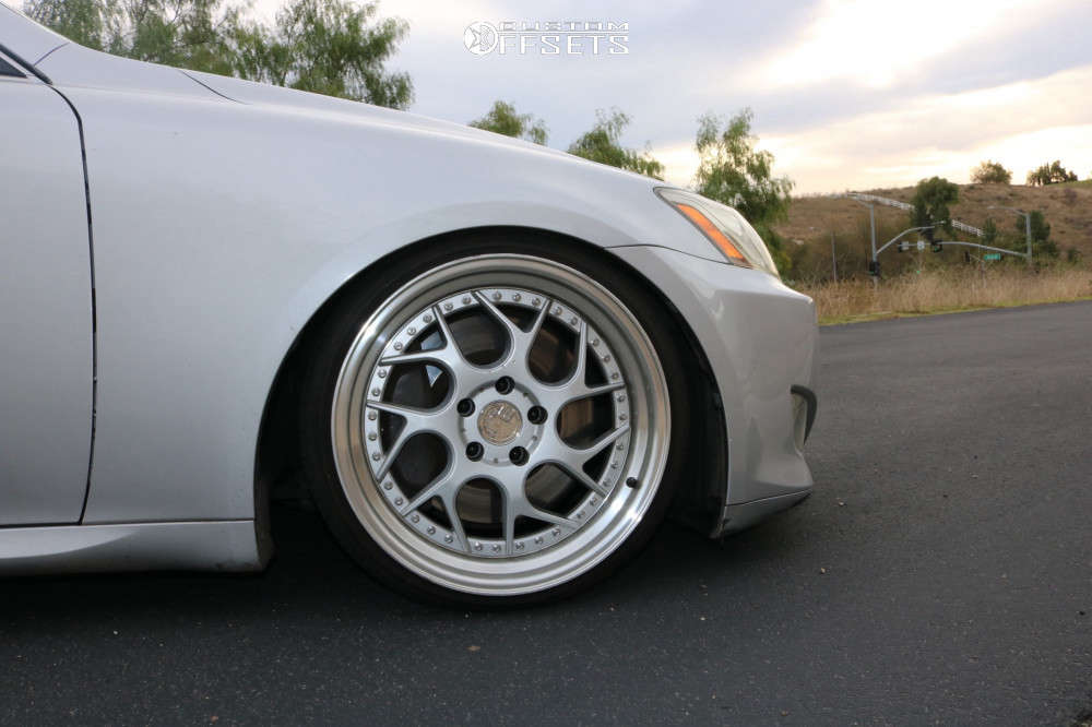 2007 Lexus IS350 with 18x9.5 15 Aodhan Ds01 and 215/35R18 Delinte Dh2 ...