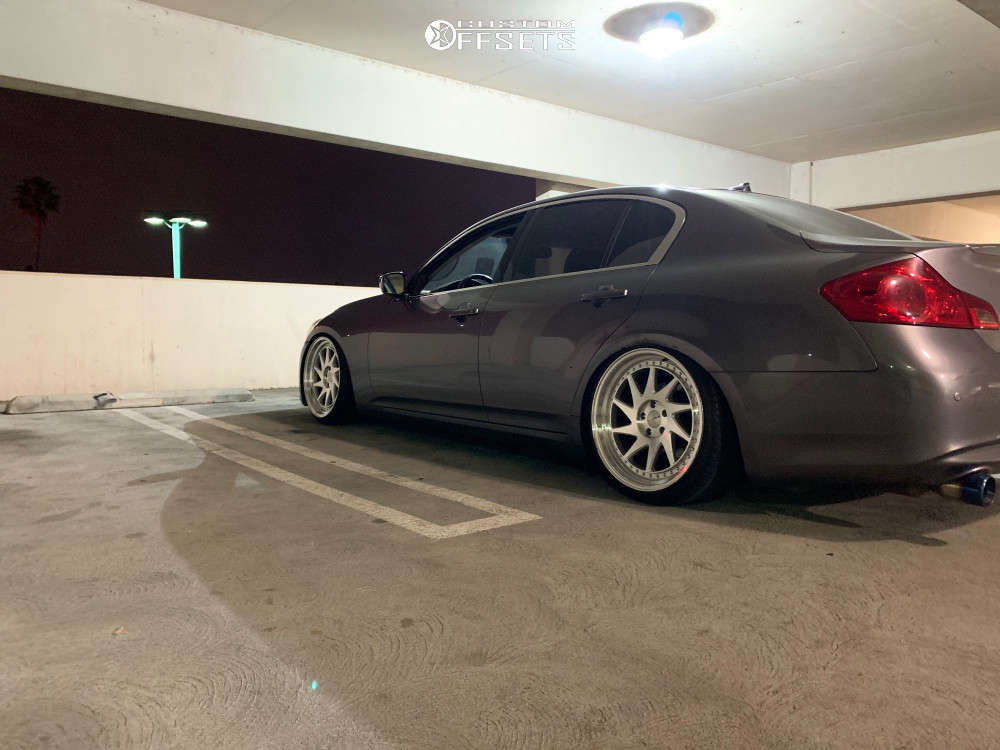 2013 INFINITI G37 with 20x9.5 22 Zedd Slt and 225/40R20 Accelera Alpha ...