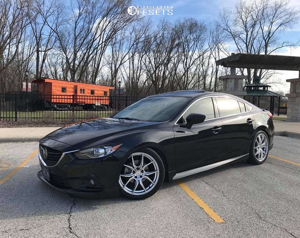 2014 Mazda 6 with 19x8.5 45 Gram Lights 57fxx and 245/40R19 Falken ...