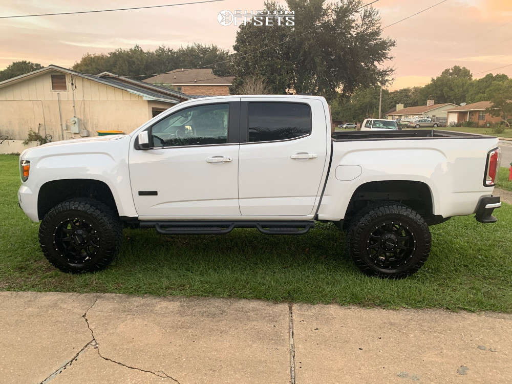 2018 GMC Canyon with 18x9 -12 Raceline Shift and 275/70R18 Nitto Ridge ...
