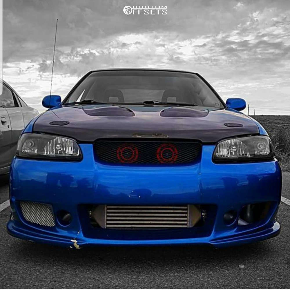 2003 Nissan Sentra with 17x9 38 Work Emotion T7r and 255/40R17 Toyo ...