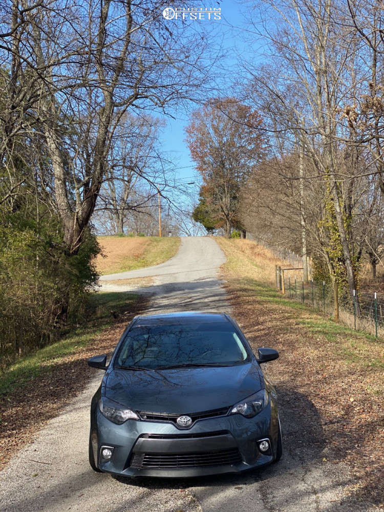 2015 Toyota Corolla with 18x9.5 25 Rotiform Ccv and 215/35R18 Achilles ...