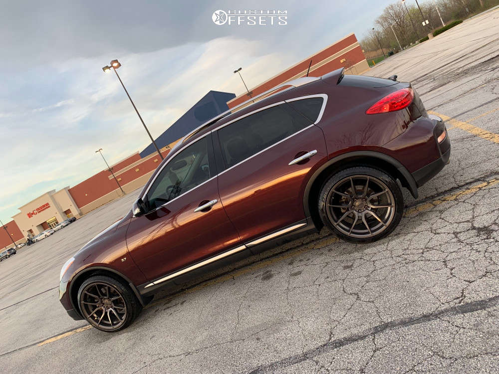 2016 INFINITI QX50 with 20x10.5 45 Fitted F2 and 275/35R20 Lexani Lx ...