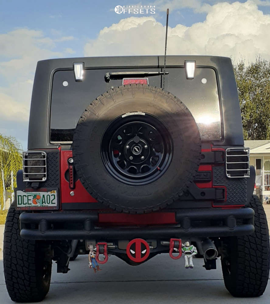 2015 Jeep Wrangler JK with 17x8 -6 Pro Comp 51 and 295/70R17 Nitto ...