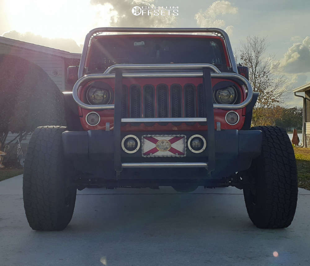 2015 Jeep Wrangler JK with 17x8 -6 Pro Comp 51 and 295/70R17 Nitto ...