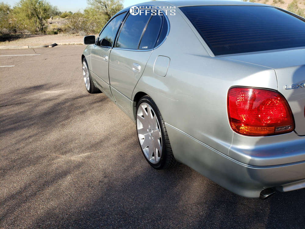 2002 Lexus GS300 with 20x8.5 35 MRR Hr3 and 245/35R20 Vogue Signature V ...