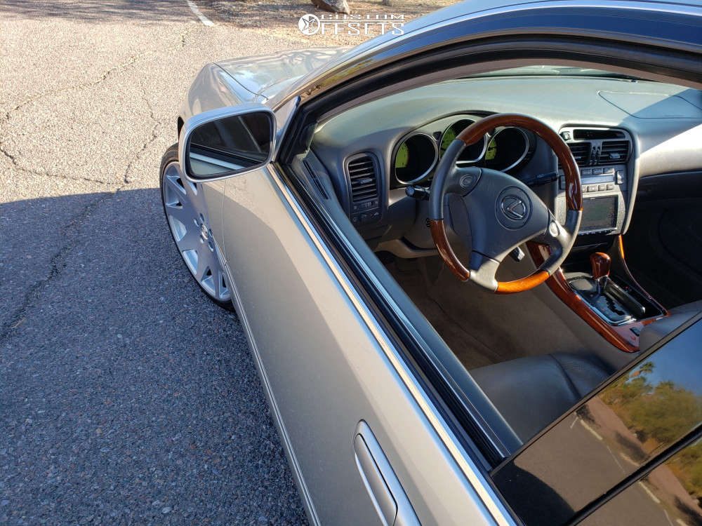 2002 Lexus GS300 with 20x8.5 35 MRR Hr3 and 245/35R20 Vogue Signature V ...