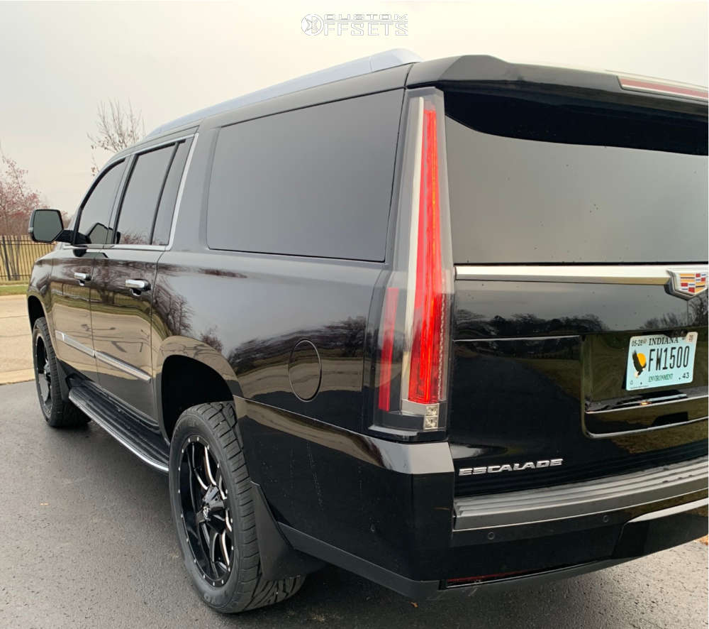 2019 Cadillac Escalade ESV with 22x9.5 25 Fuel Maverick and 305/45R22 ...
