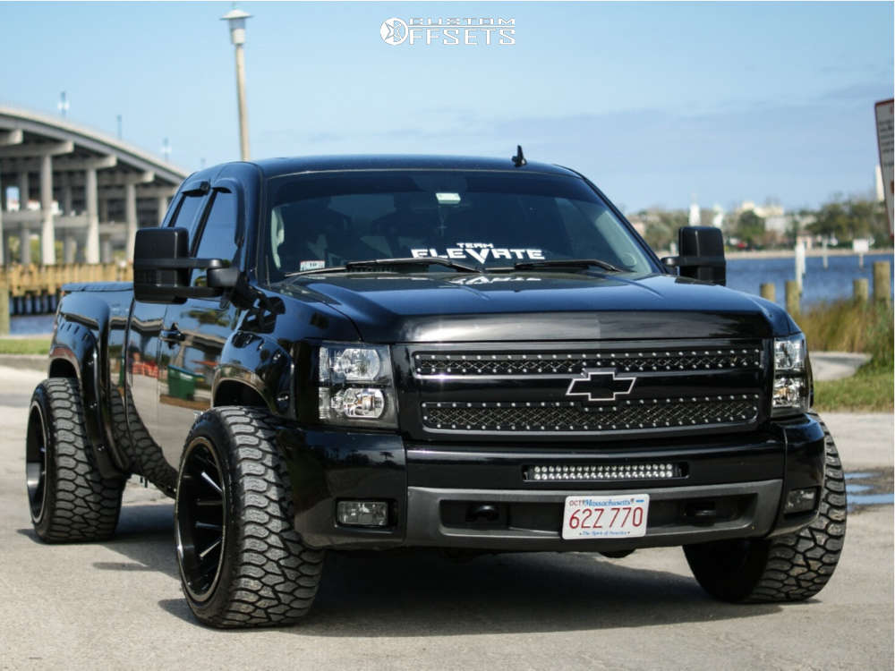 2013 Chevrolet Silverado 1500 with 22x14 -76 Dropstars 654BM and 33/12 ...