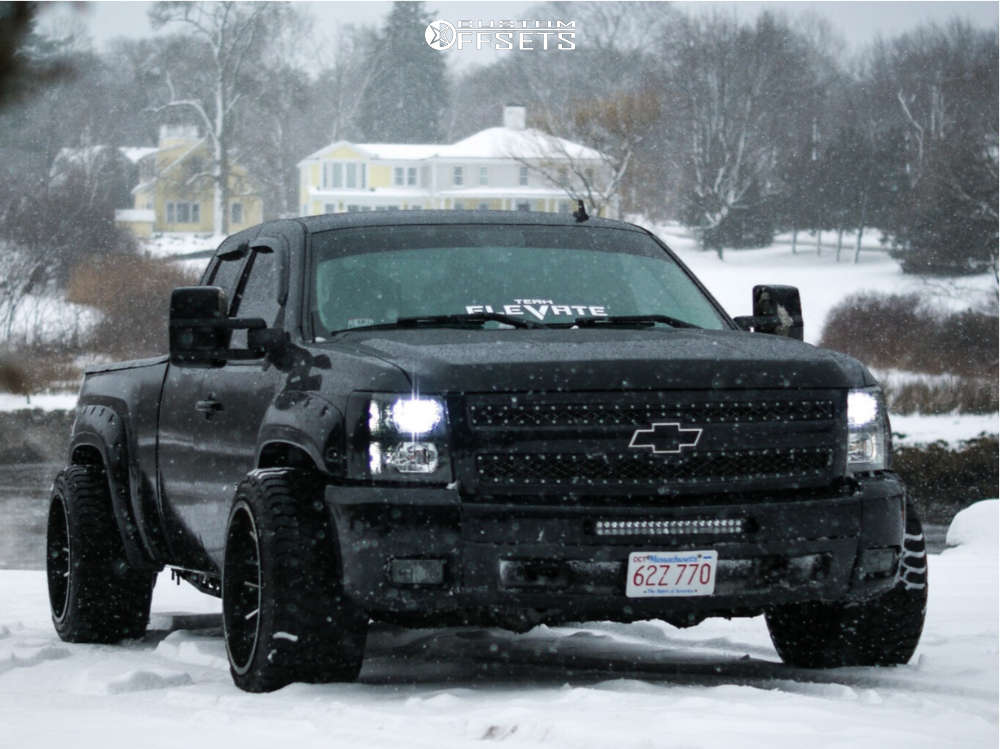 2013 Chevrolet Silverado 1500 with 22x14 -76 Dropstars 654BM and 33/12 ...