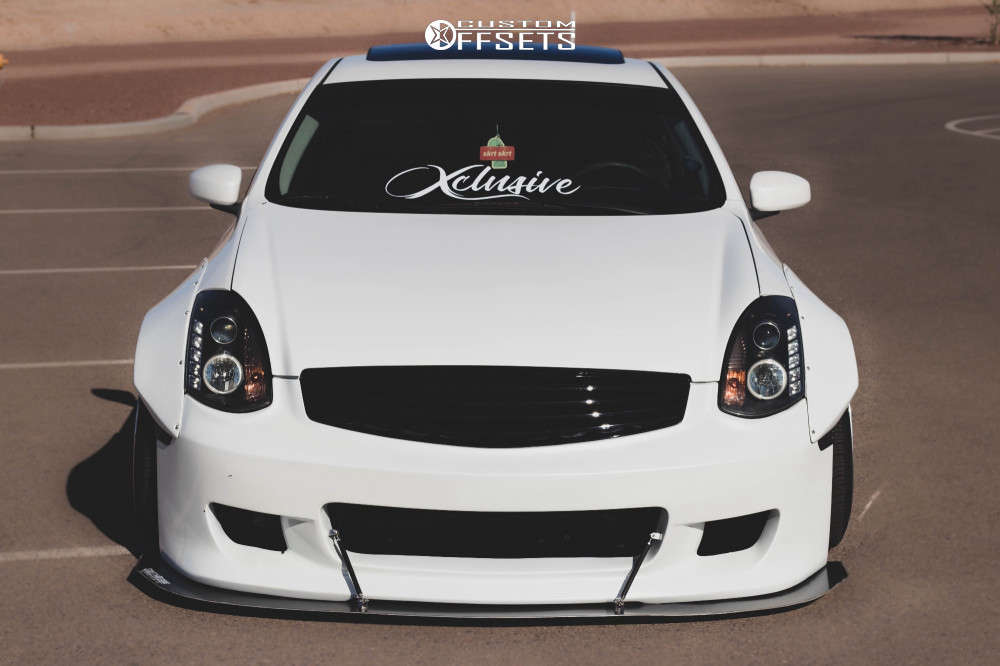 2006 INFINITI G35 with 19x10 25 Weds Lxz and 245/35R19 Michelin Pilot ...