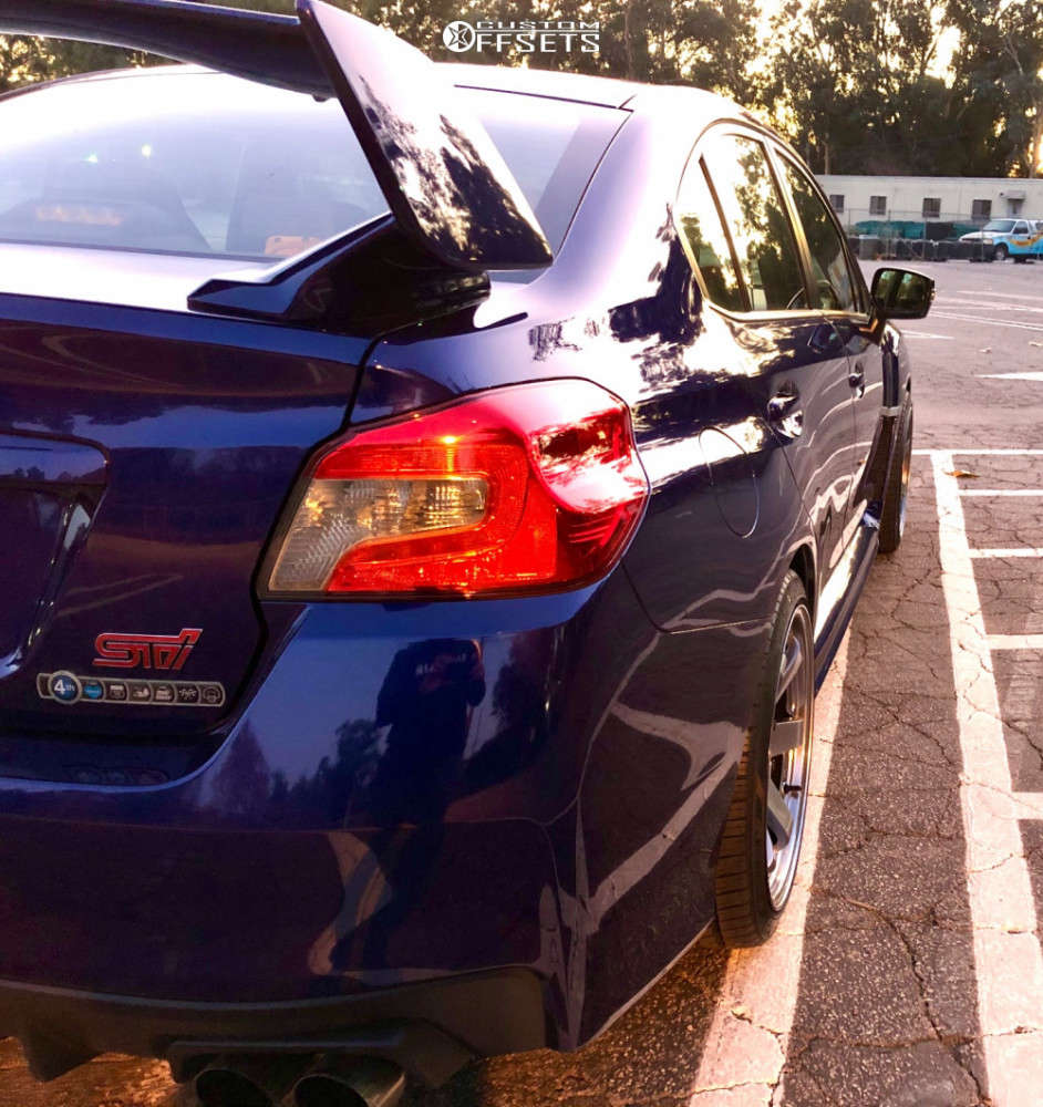 2017 Subaru WRX STI with 18x9.5 38 AVID1 AV6 and 255/35R18 Nankang NS ...