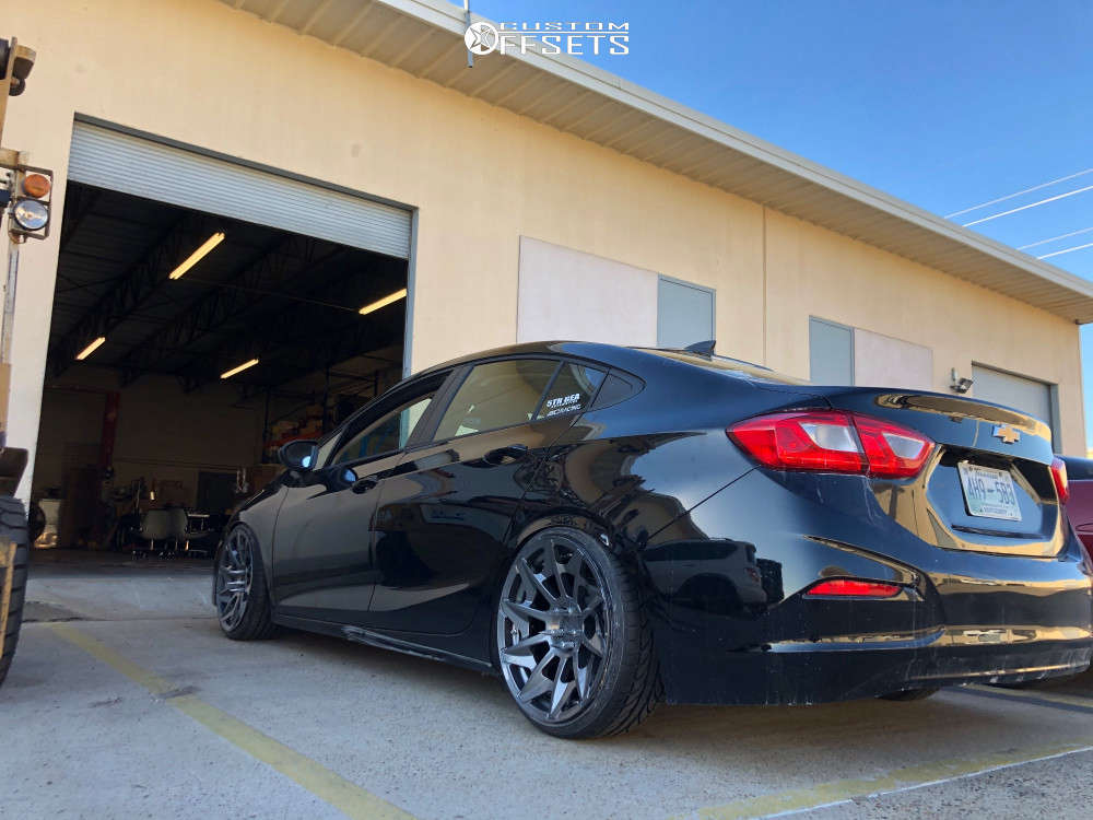 2018 Chevrolet Cruze with 19x8.5 35 Rotiform Cvt and 215/35R19 Achilles ...