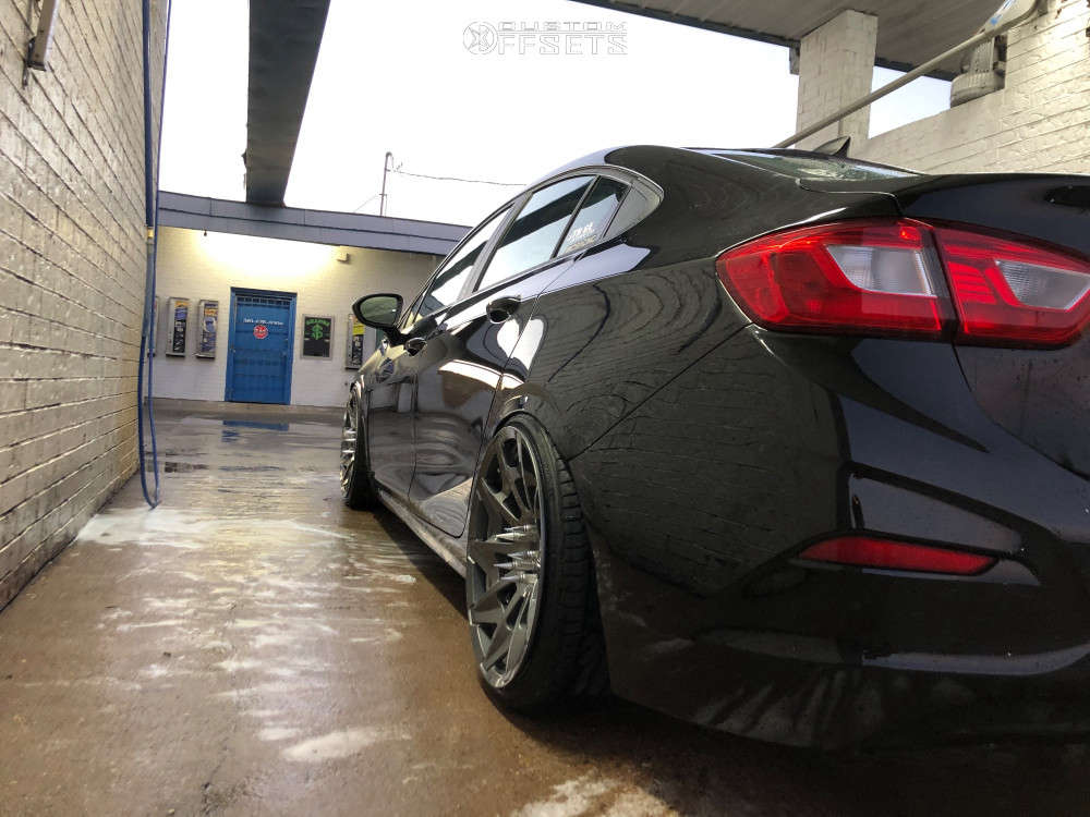 2018 Chevrolet Cruze with 19x8.5 35 Rotiform Cvt and 215/35R19 Achilles ...