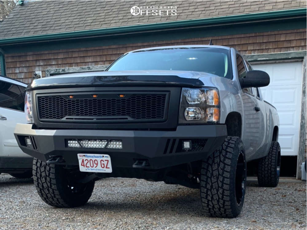 2013 Chevrolet Silverado 1500 with 20x12 -44 Hardrock Gunner and 33/12 ...