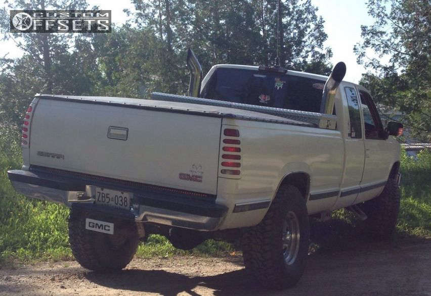 1991 GMC K1500 with 16x9 0 Unique Series 71 and 35/12.5R16 Goodyear ...