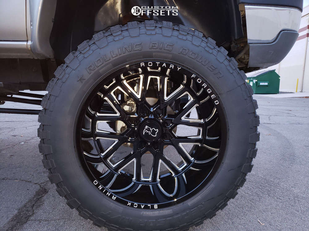 2005 Chevrolet Silverado 3500 with 24x14 -76 Black Rhino Grimlock and ...
