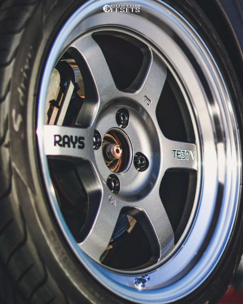 2004 Toyota MR2 Spyder with 15x7.5 25 Volk Te37v and 195/45R15 Toyo ...