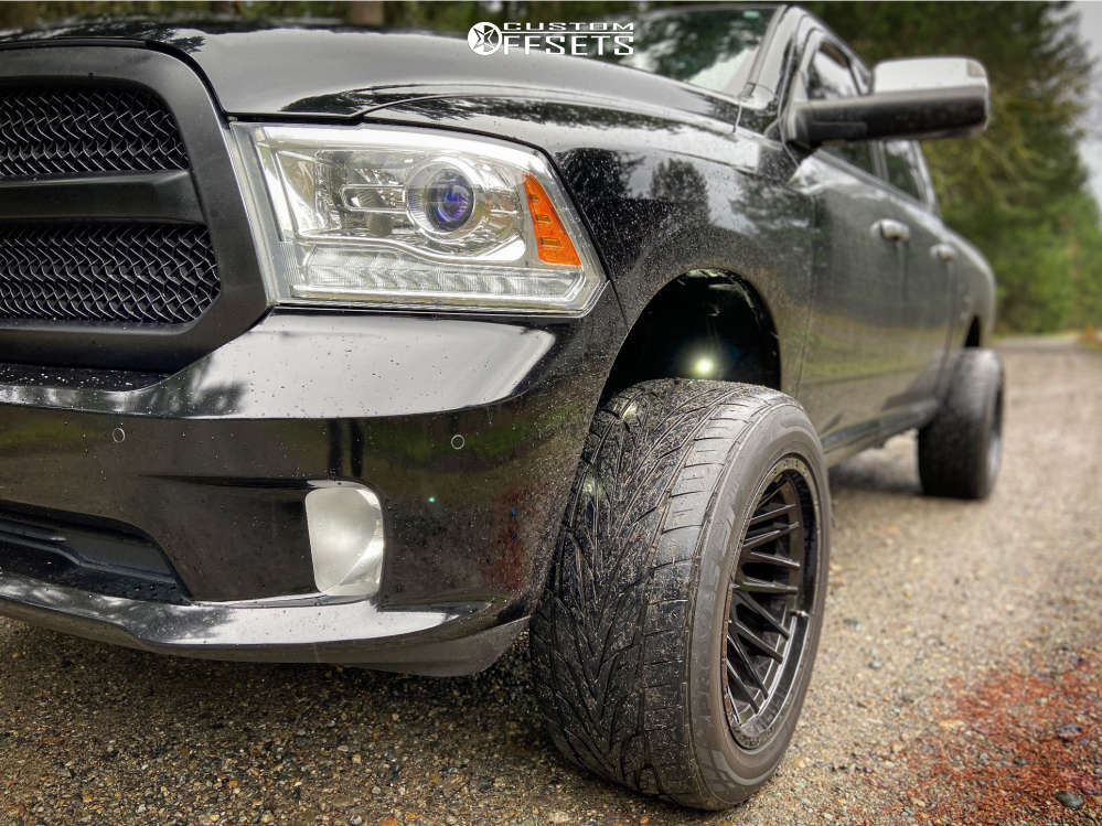 2015 Ram 1500 with 20x12 -44 Motiv Offroad Mutant and 305/50R20 Toyo ...