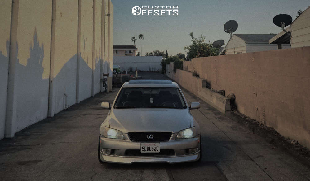 2003 Lexus IS300 with 18x8.5 30 ESR Sr07 and 225/40R18 Hankook V12 and ...