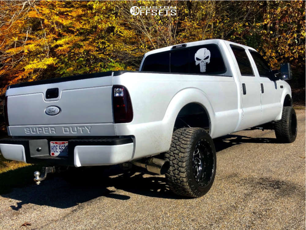 2000 Ford F-350 Super Duty with 20x12 -44 Fuel Triton and 305/55R20 AMP ...