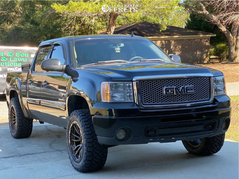 2010 GMC Sierra 1500 with 20x10 -18 Fuel Rebel and 295/55R20 Nitto ...