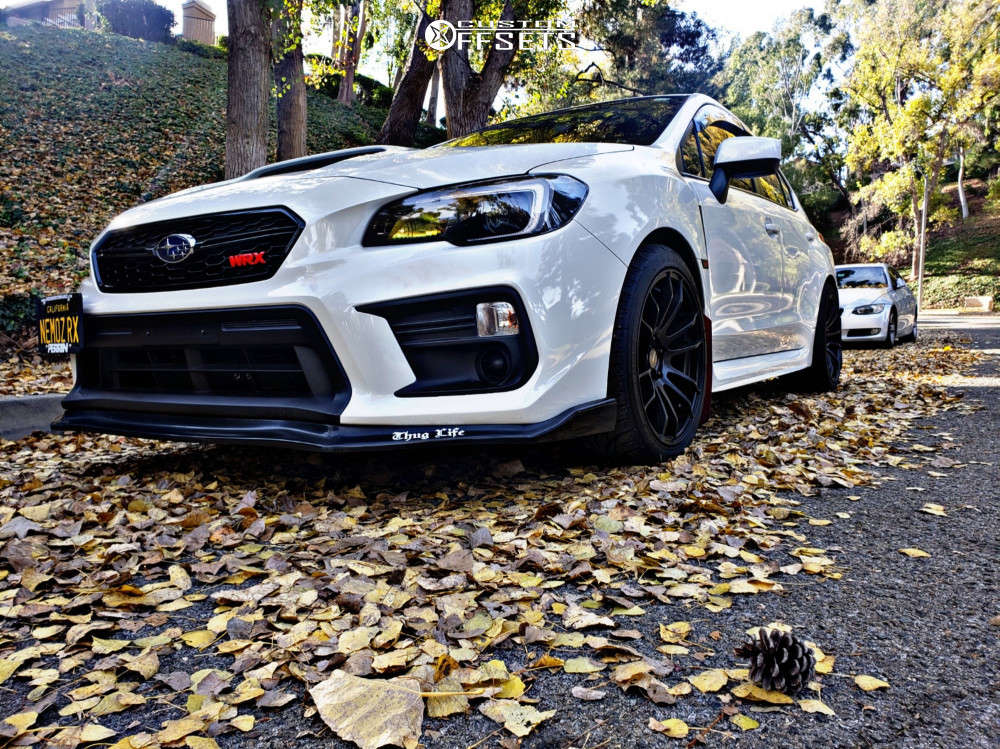 2019 Subaru WRX with 18x9.5 38 AVID1 AV20 and 265/35R18 Federal SS595 ...
