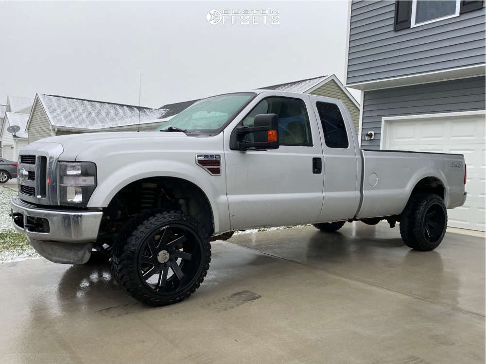 2008 Ford E-250 Super Duty with 22x12 -51 ARKON OFF-ROAD Lincoln and 33 ...