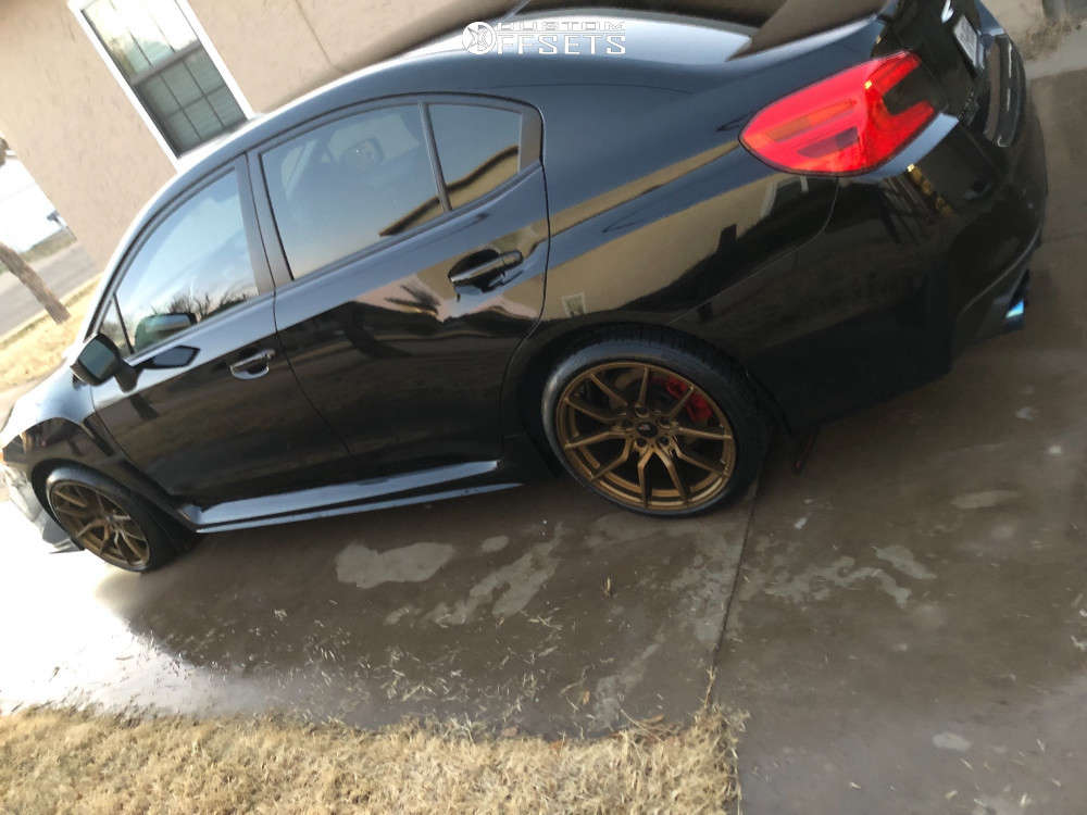 2018 Subaru WRX with 18x9.5 35 Option Lab R716 and 245/45R18 ...